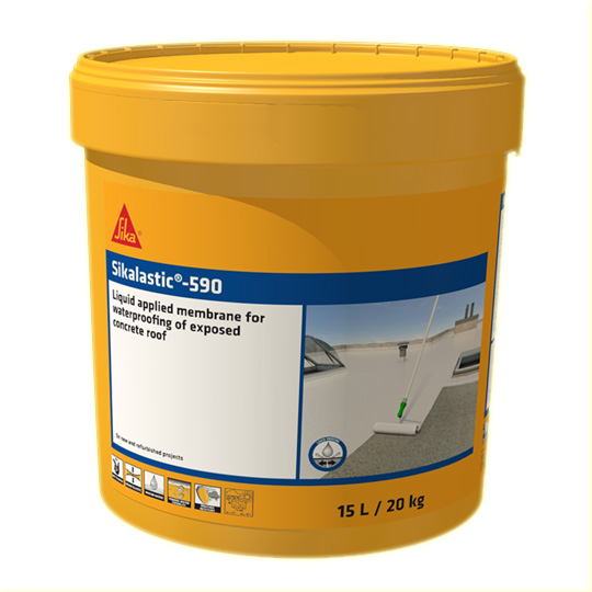 Sika Lastic 590 waterproof paint in Da Nang | Sikalastic® 590
