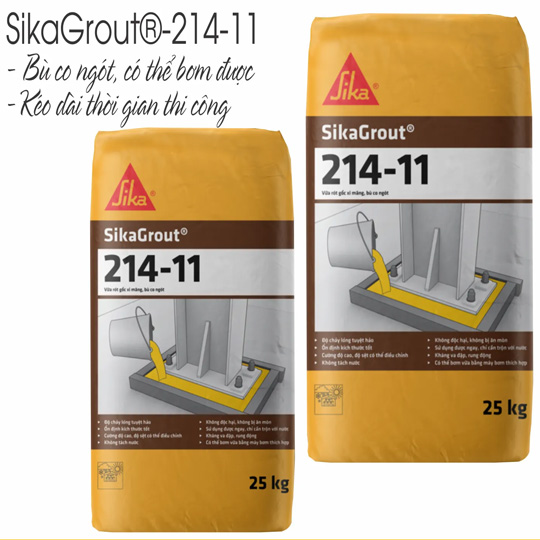 Sika grout 214-11 vữa chống thấm giá rẻ | SKSumo Đà Nẵng